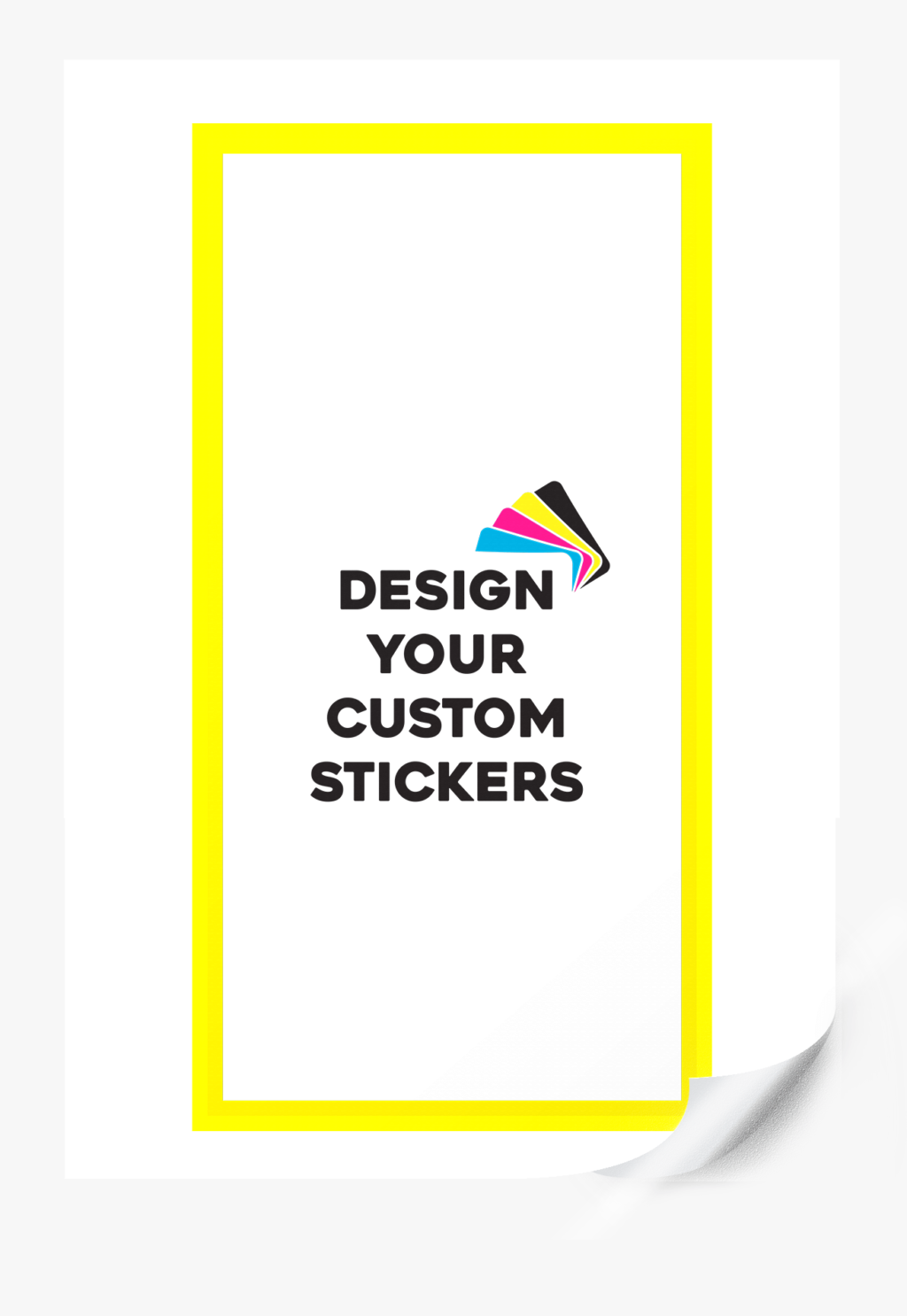 3×6 Custom Rectangle Stickers – Portrait – Shirtsy – On Demand Tee Printing